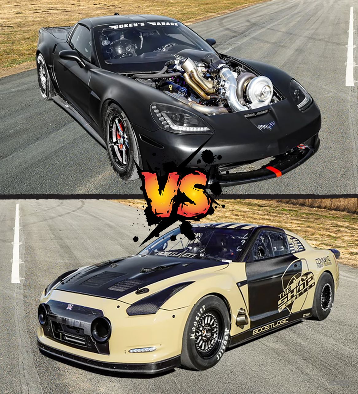 Can a Big Turbo Corvette Take On a Highly Modified GT-R?