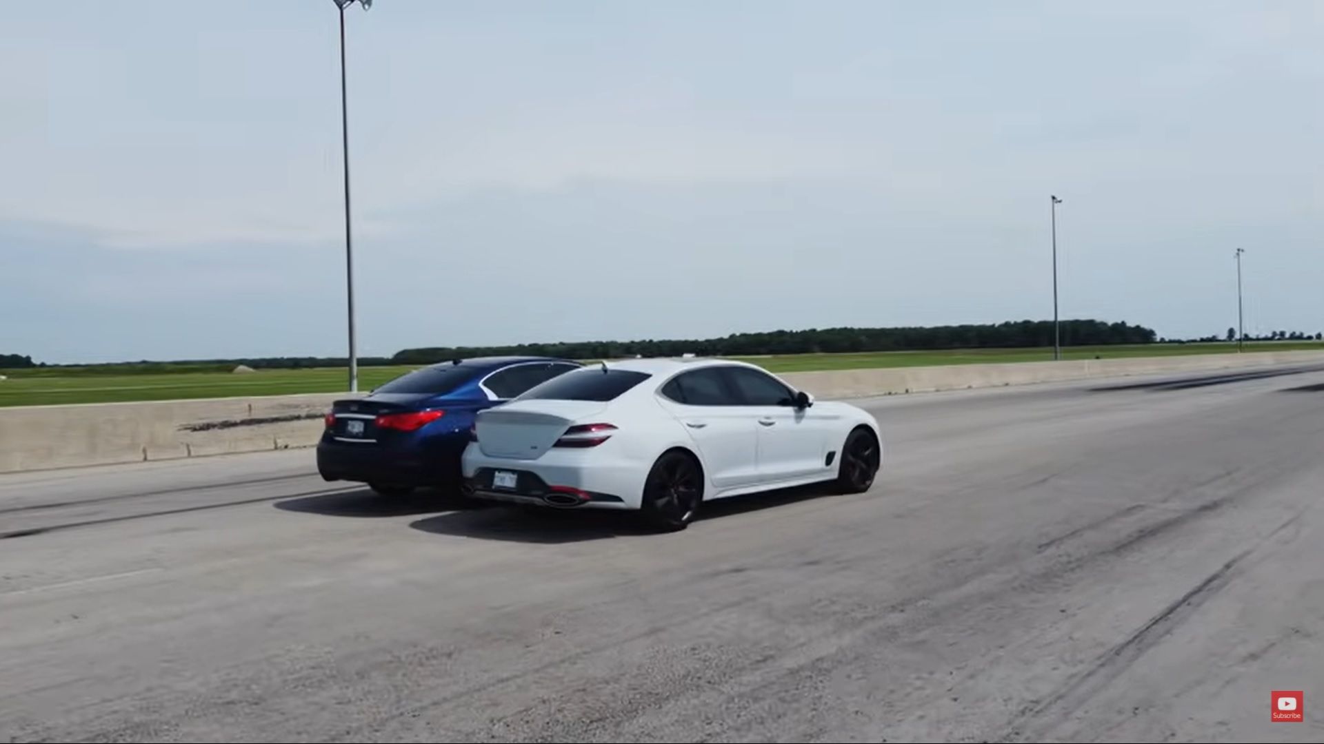 Genesis G70 3.3T vs Infiniti Q50 RedSport - The Drag Race You Never ...