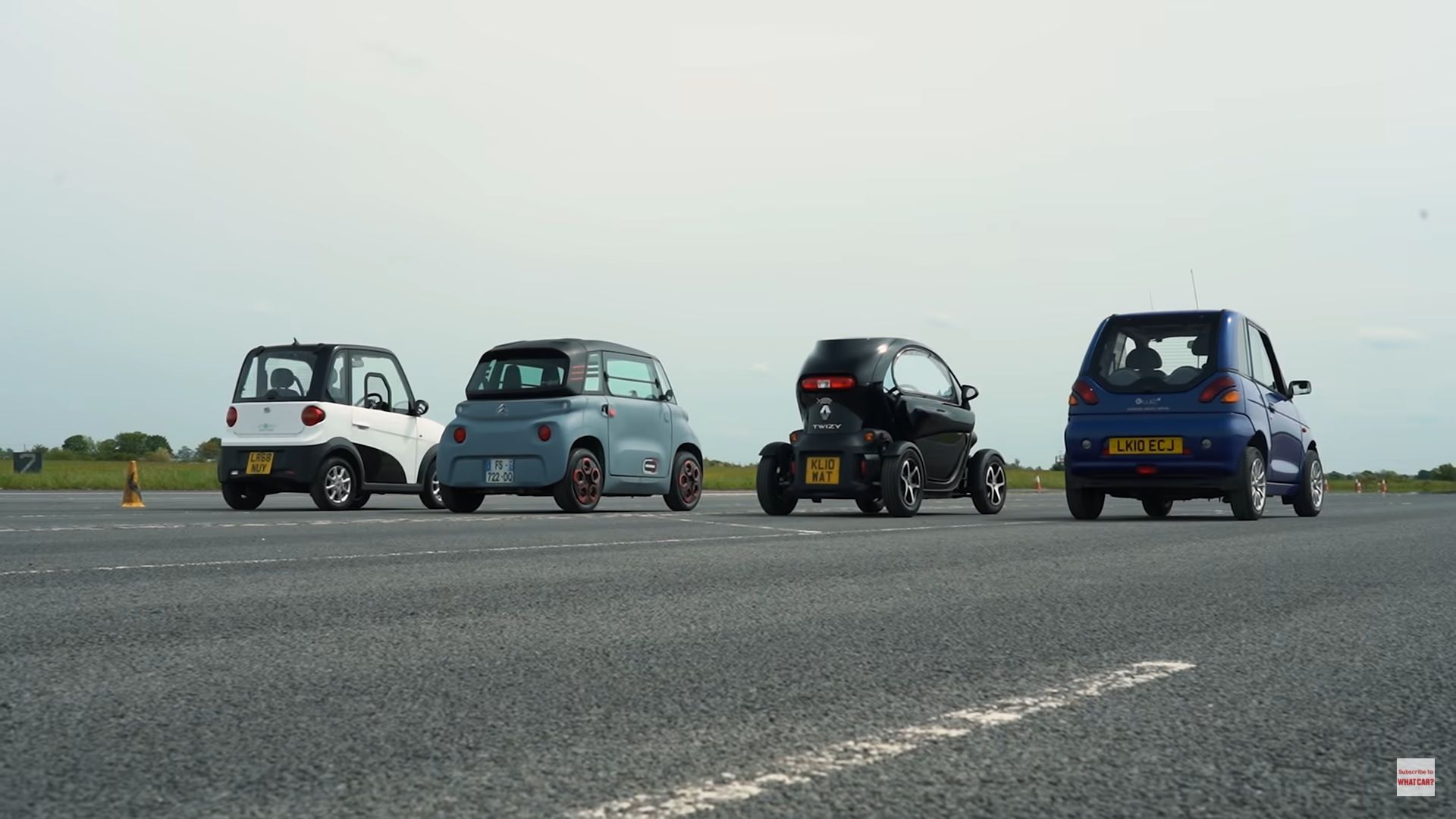 Watch Four Micro EVs Drag Race For What Seems an Eternity