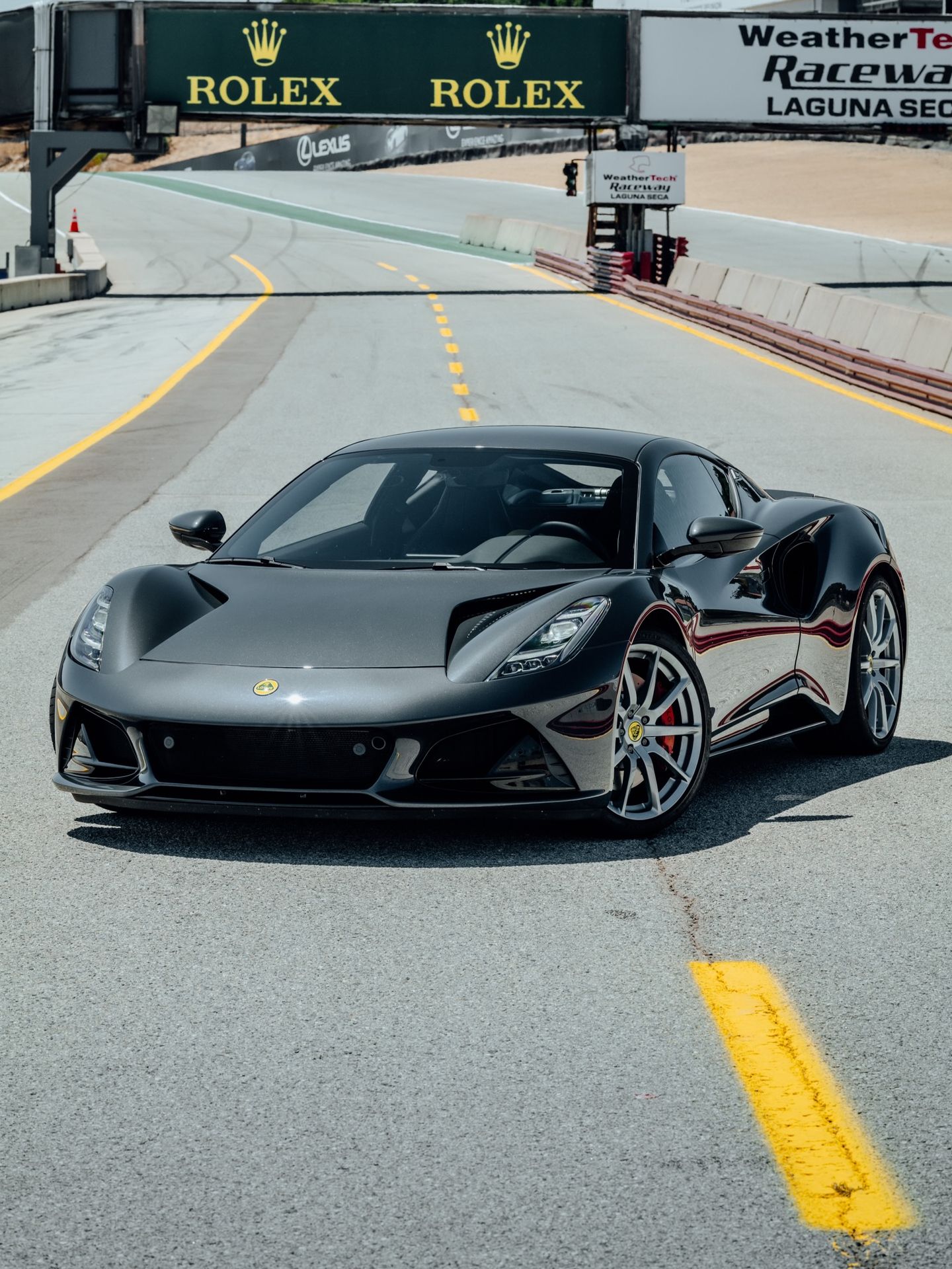 Jenson Button Takes The Lotus Emira For A Spin Before Its American Debut