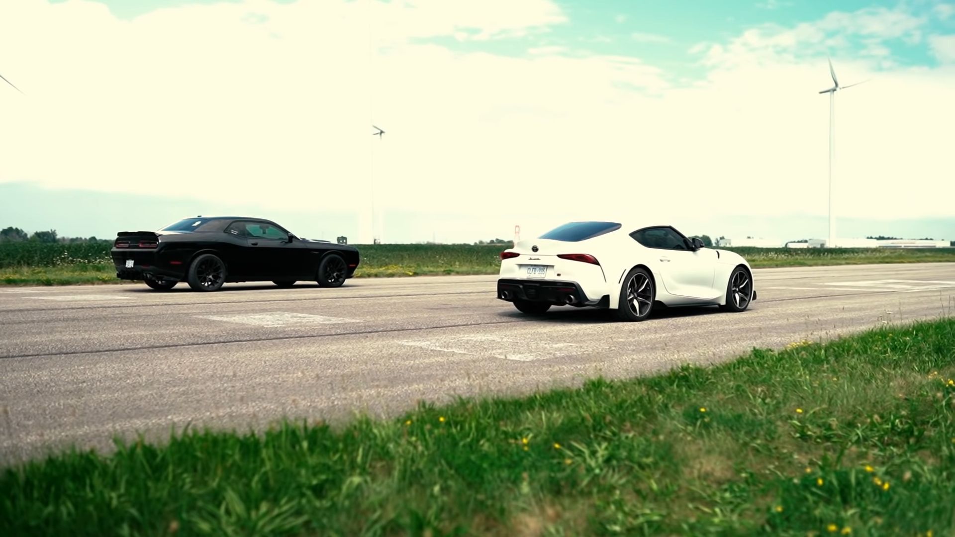 A Dodge Challenger Might Be Intimidating, But Not To This Toyota Supra GR