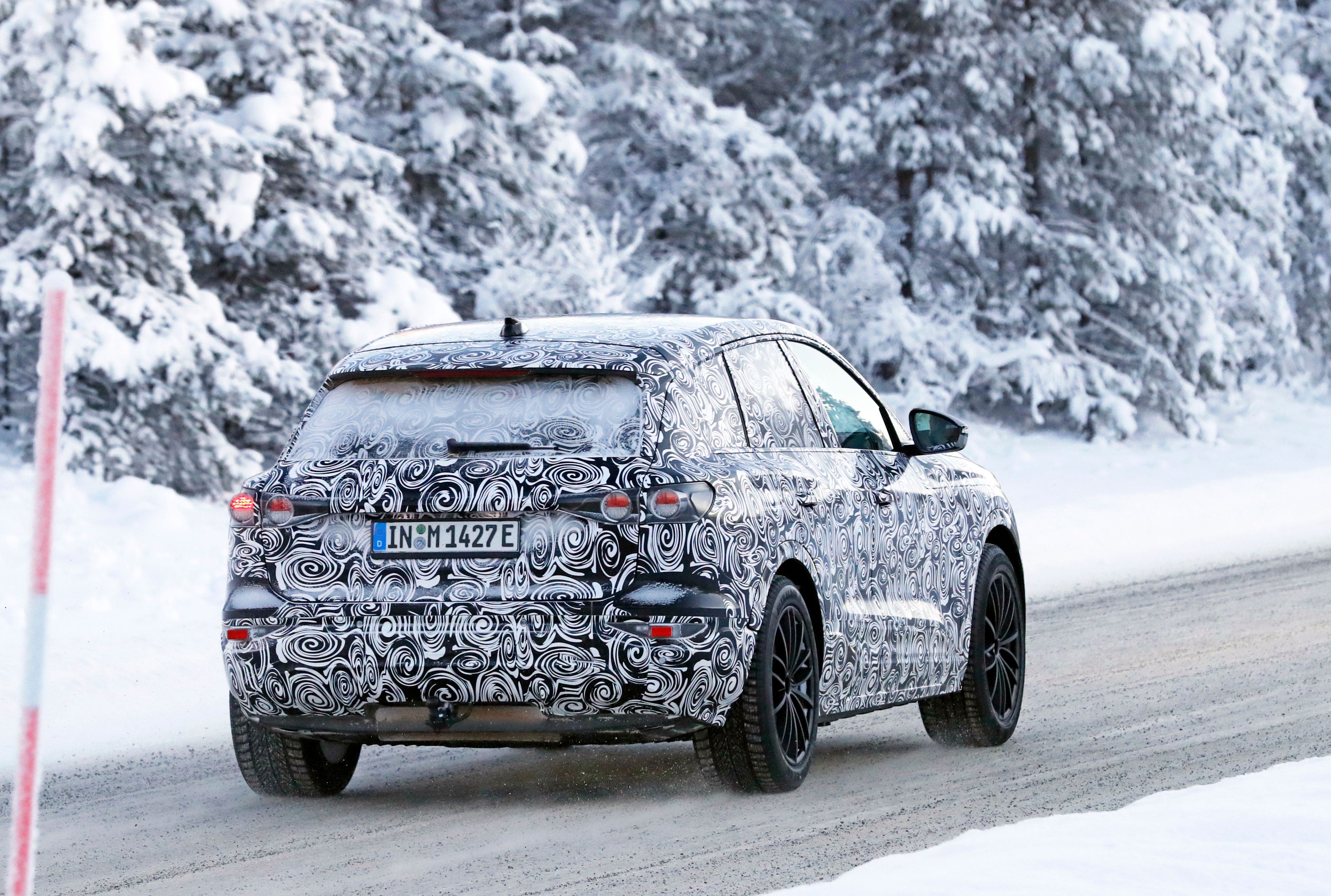 The Audi Q6 E-Tron Was Recently Spied Winter Testing With A Camo Quilt ...