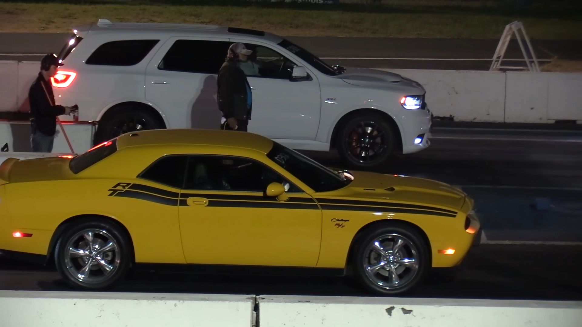 Watch A 5000+ lbs Durango SRT Give A Challenger R/T A Run For Its Money