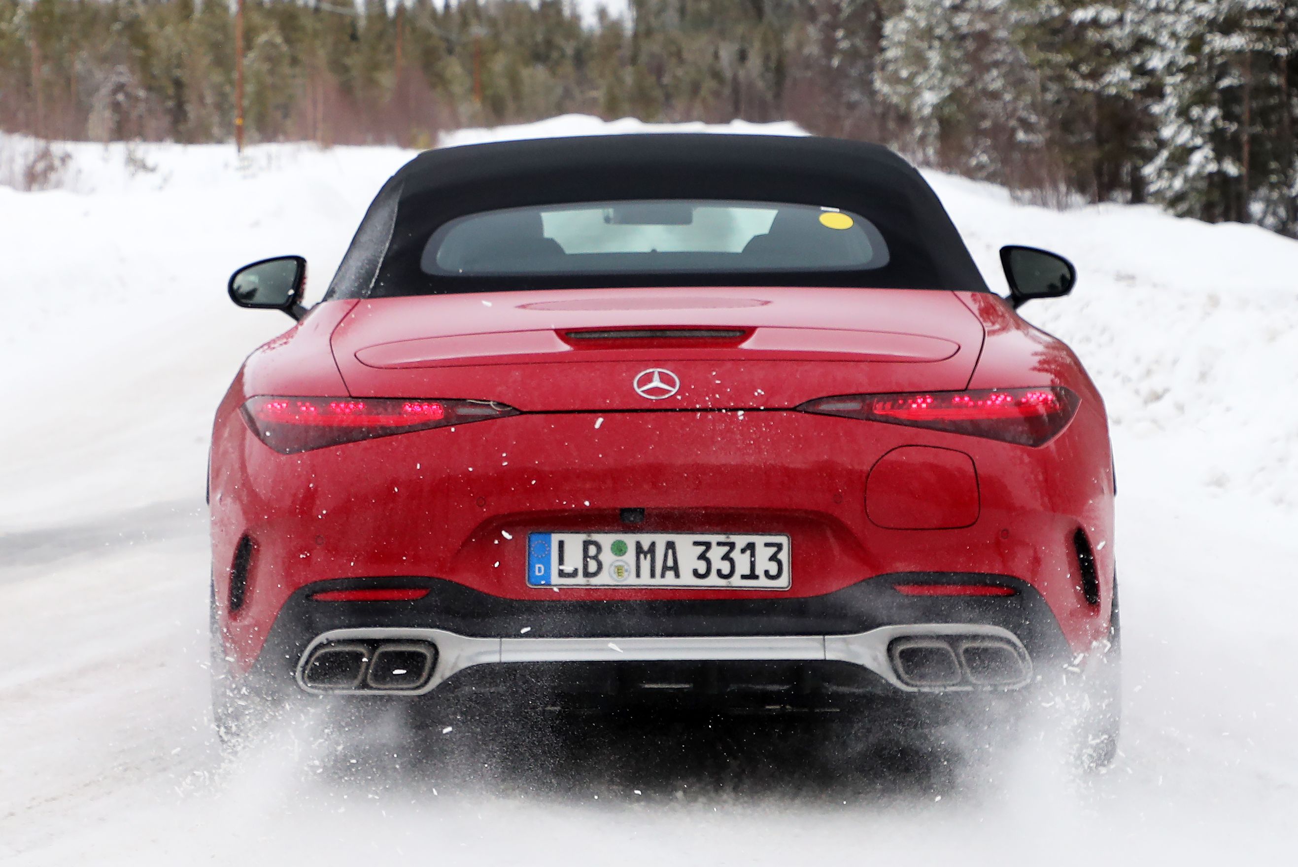 The 2023 Mercedes-AMG SL 63e Steps Out In The Cold