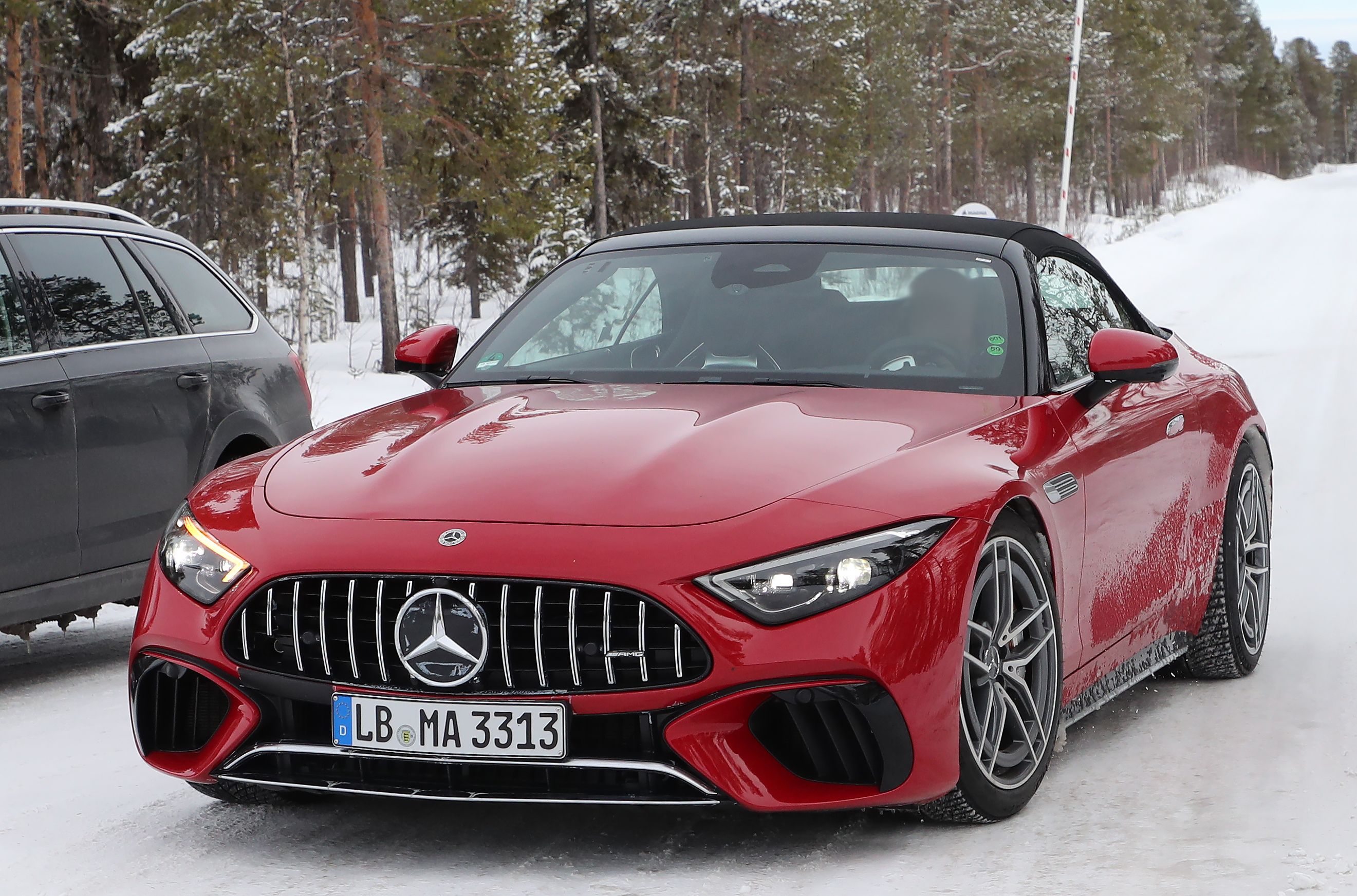 The 2023 Mercedes-AMG SL 63e Steps Out In The Cold
