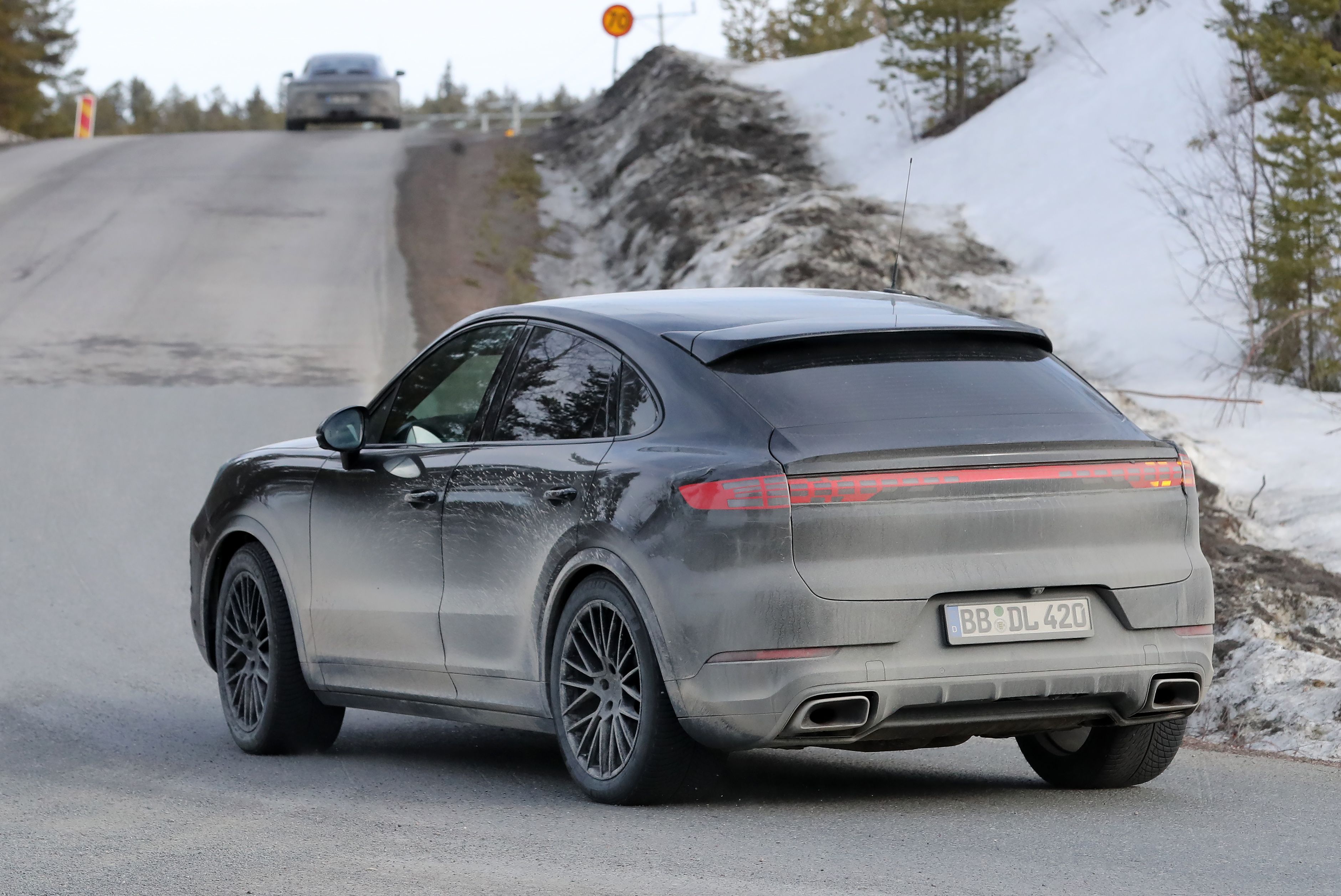 The 2023 Porsche Cayenne Coupe Facelift Reveals A New Front-End Design