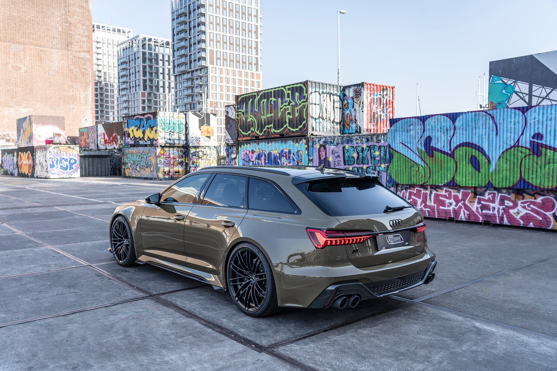 This Audi RS6 Avant Tactical Green by ABT Looks Like A Dream Came True