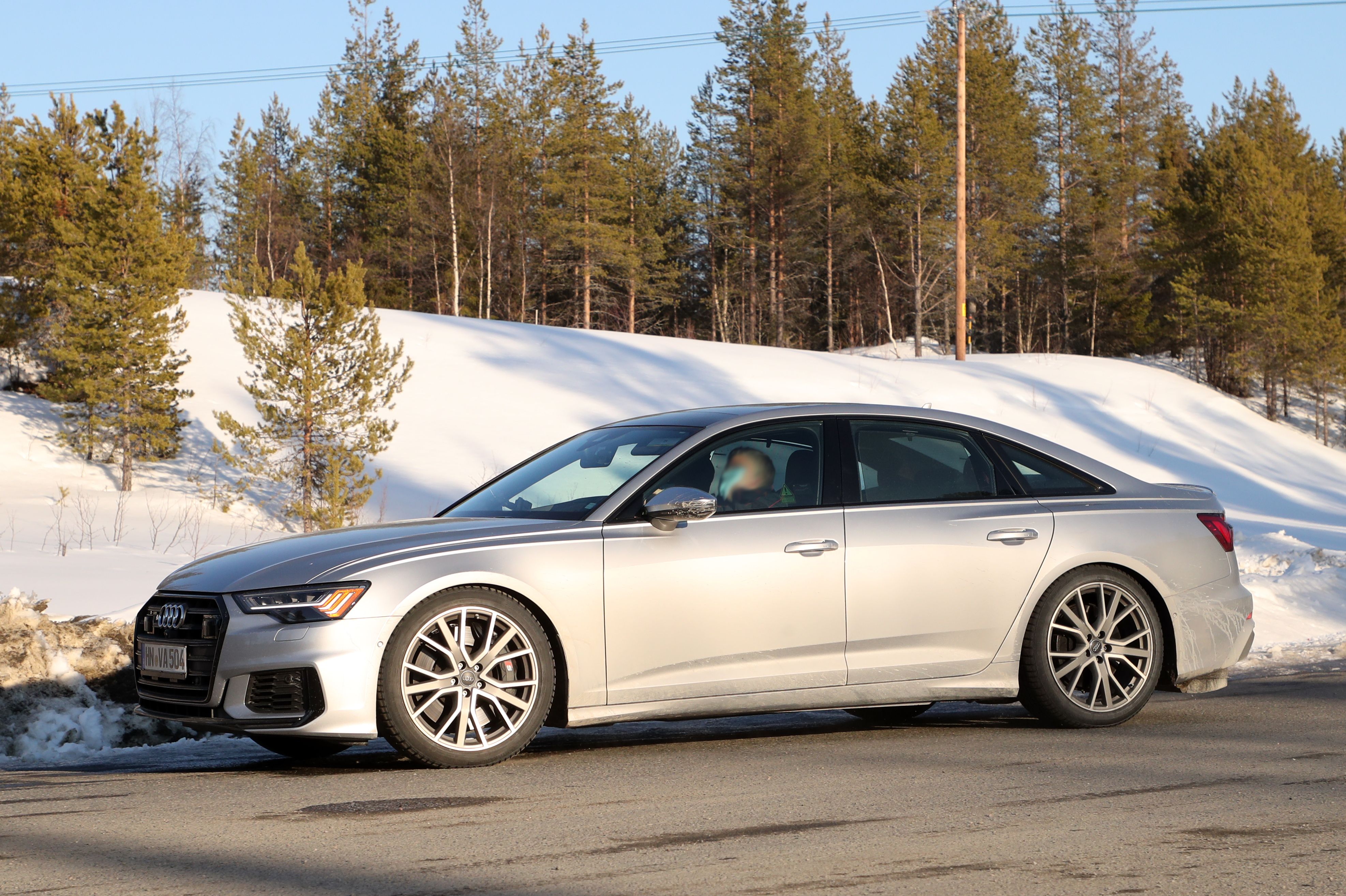 A Weird Audi S6-Based Mule With Loud Exhausts Caught Testing In ...