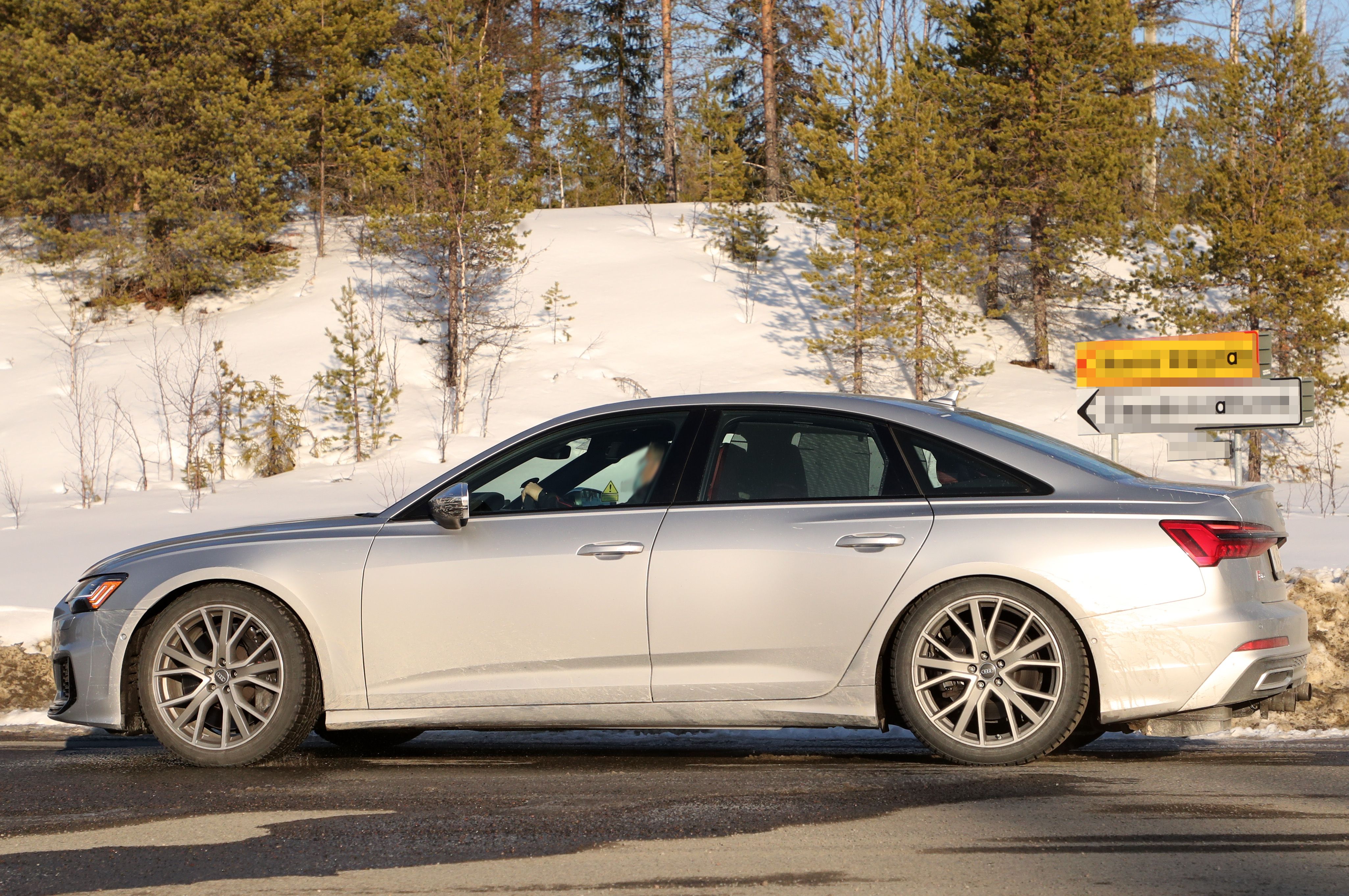A Weird Audi S6-Based Mule With Loud Exhausts Caught Testing In ...