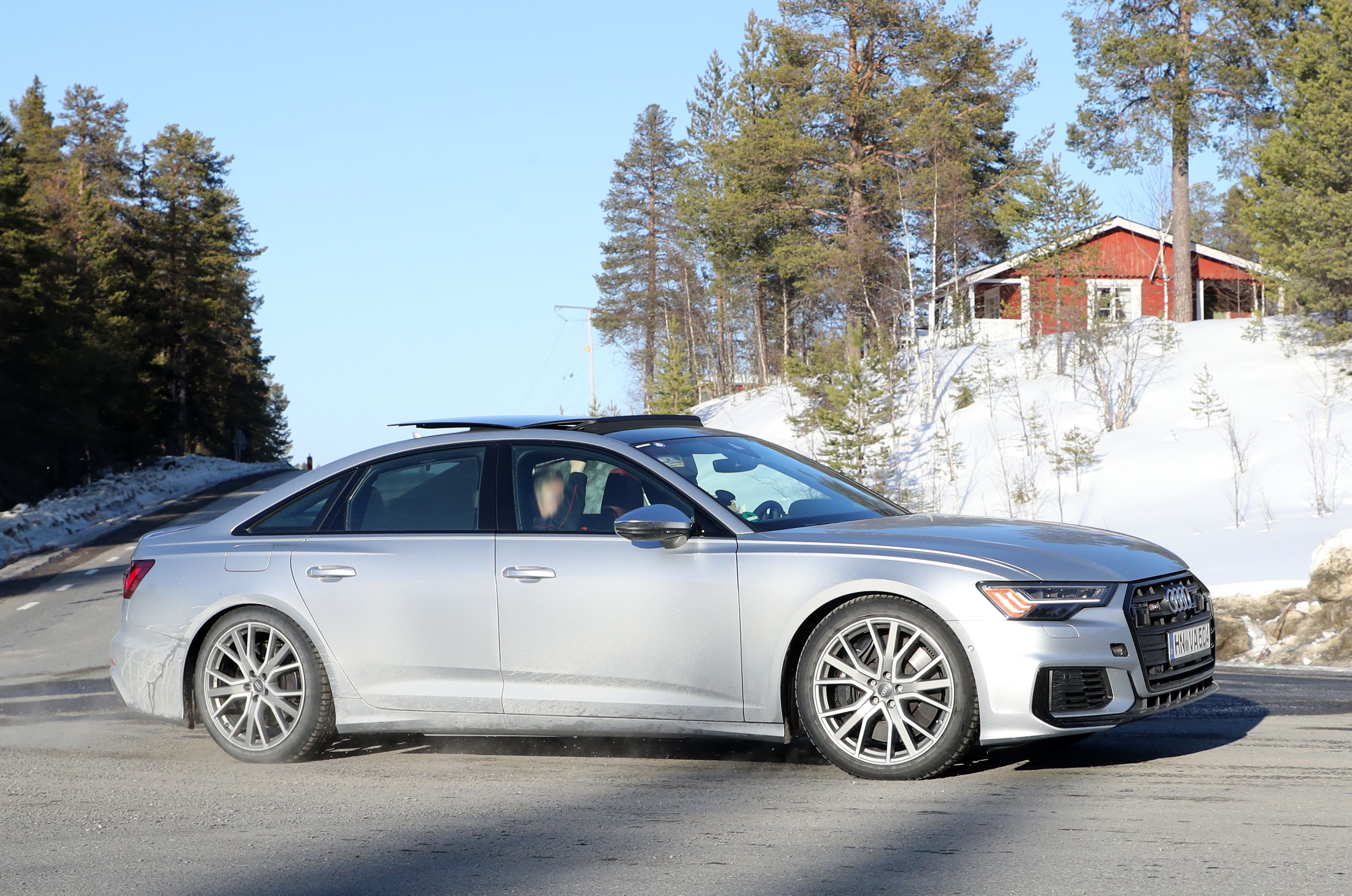 A Weird Audi S6-Based Mule With Loud Exhausts Caught Testing In ...