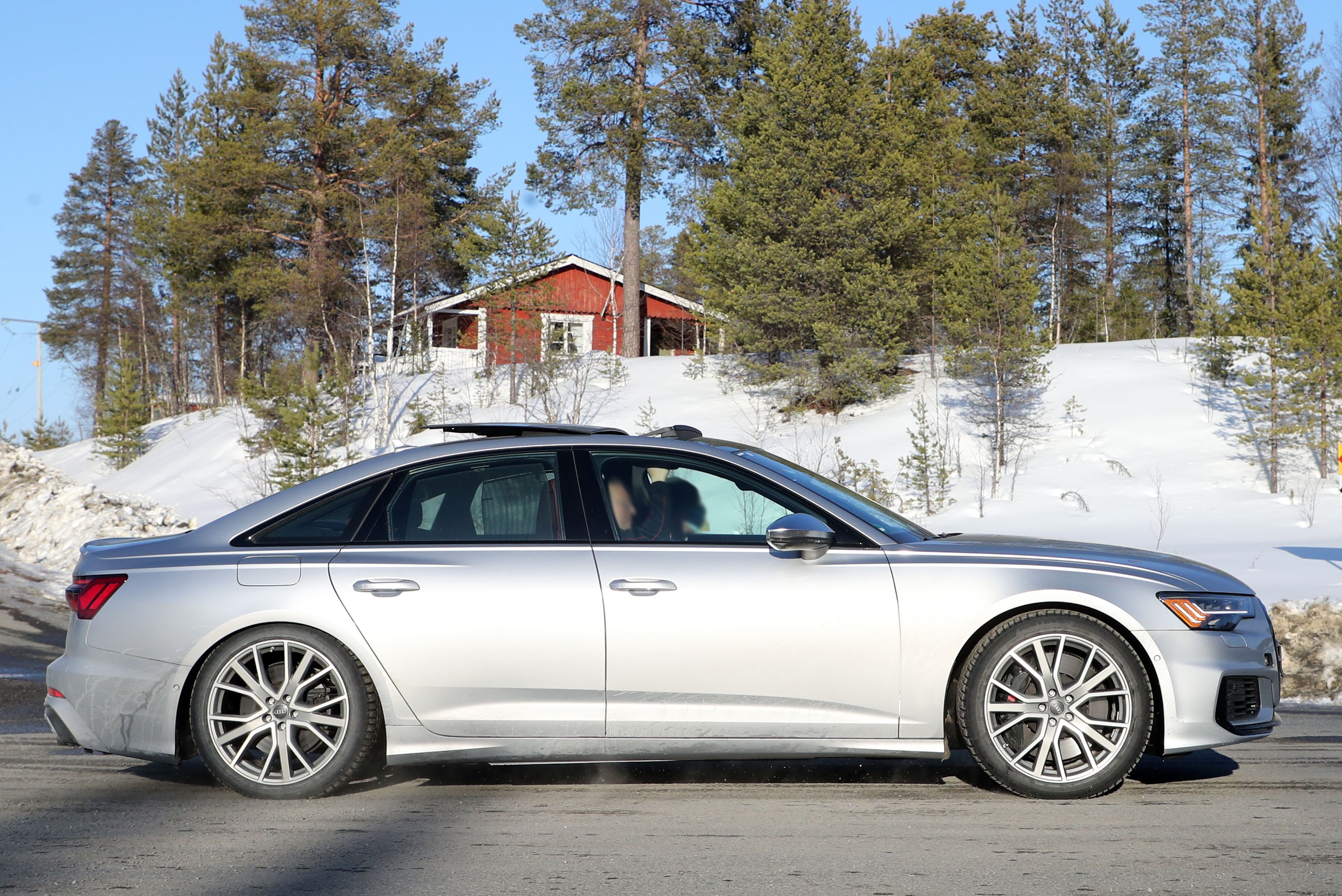 A Weird Audi S6-Based Mule With Loud Exhausts Caught Testing In ...