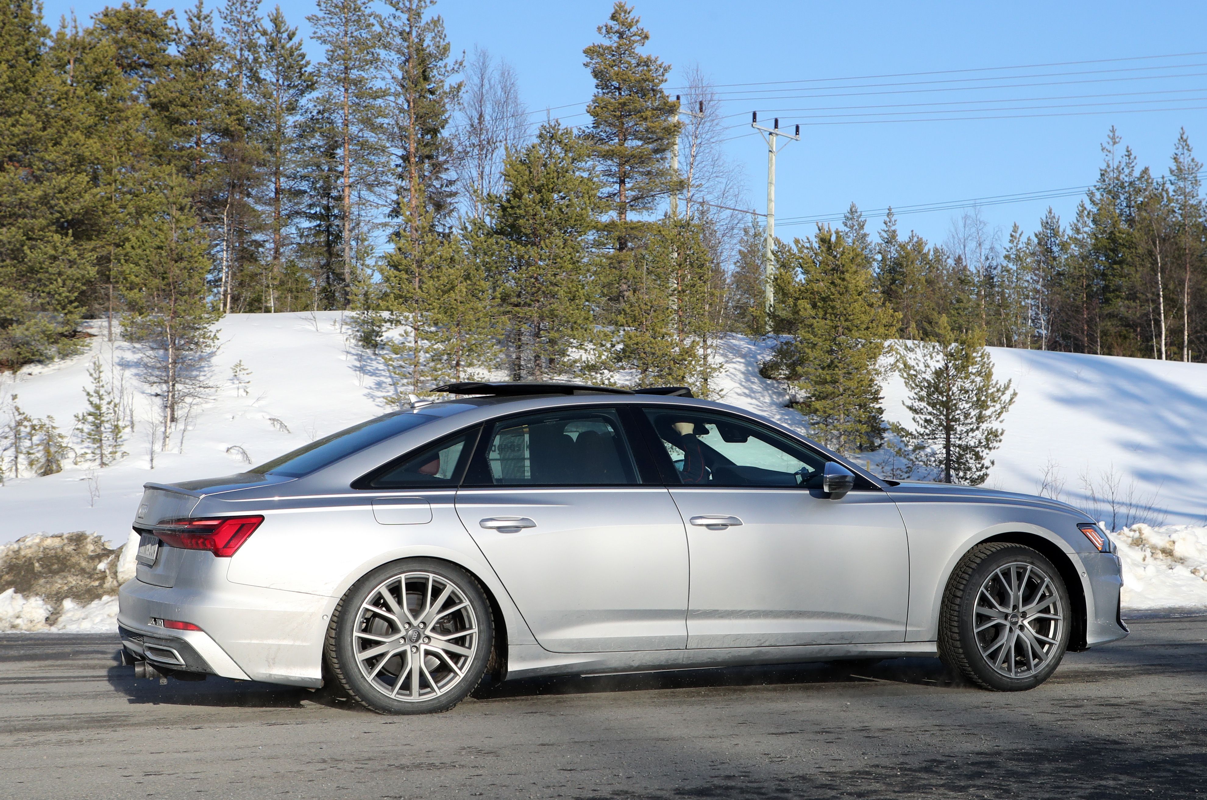 A Weird Audi S6-Based Mule With Loud Exhausts Caught Testing In ...