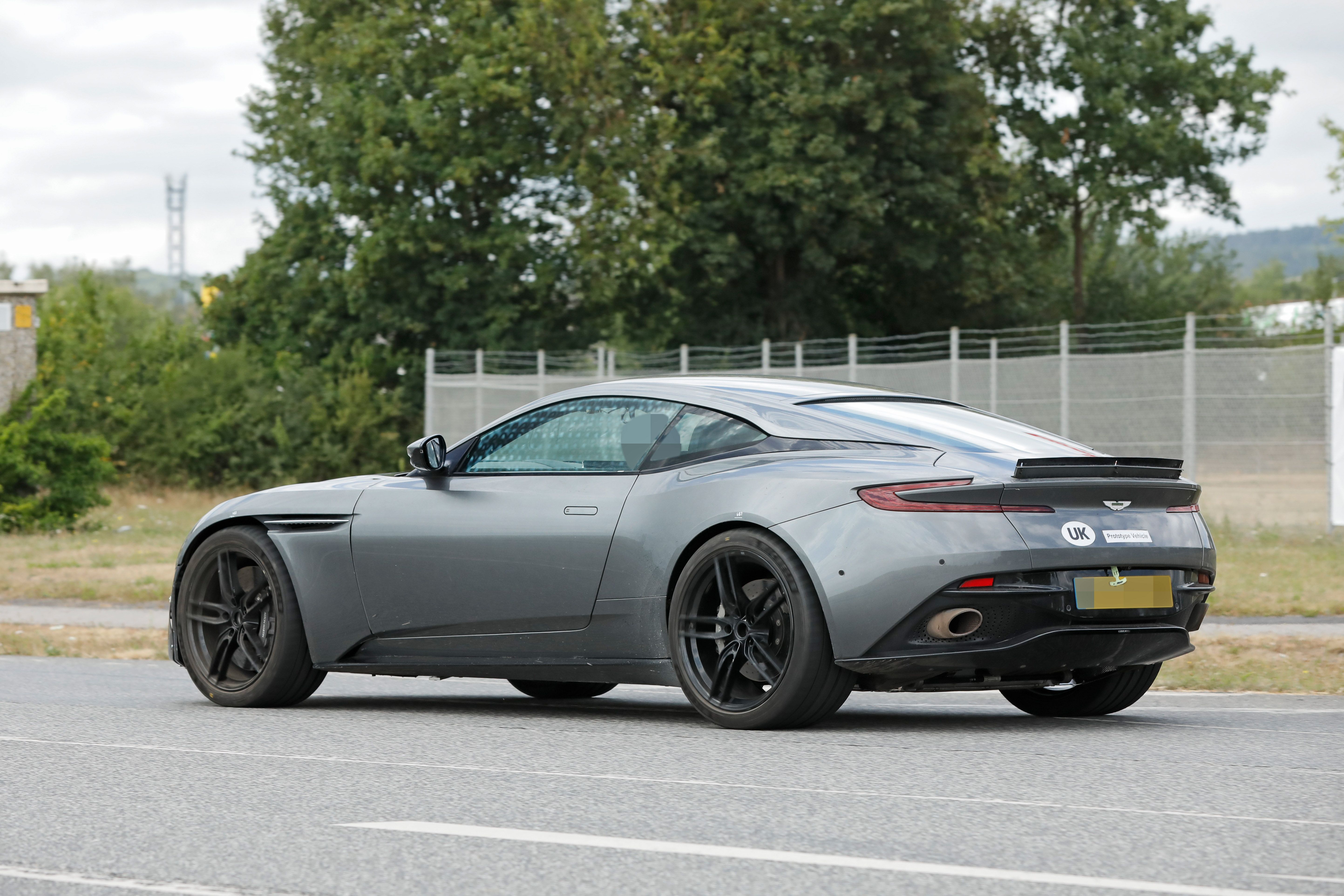 Spy Shots: A Very Early Look at the 2024 Aston Martin DB12