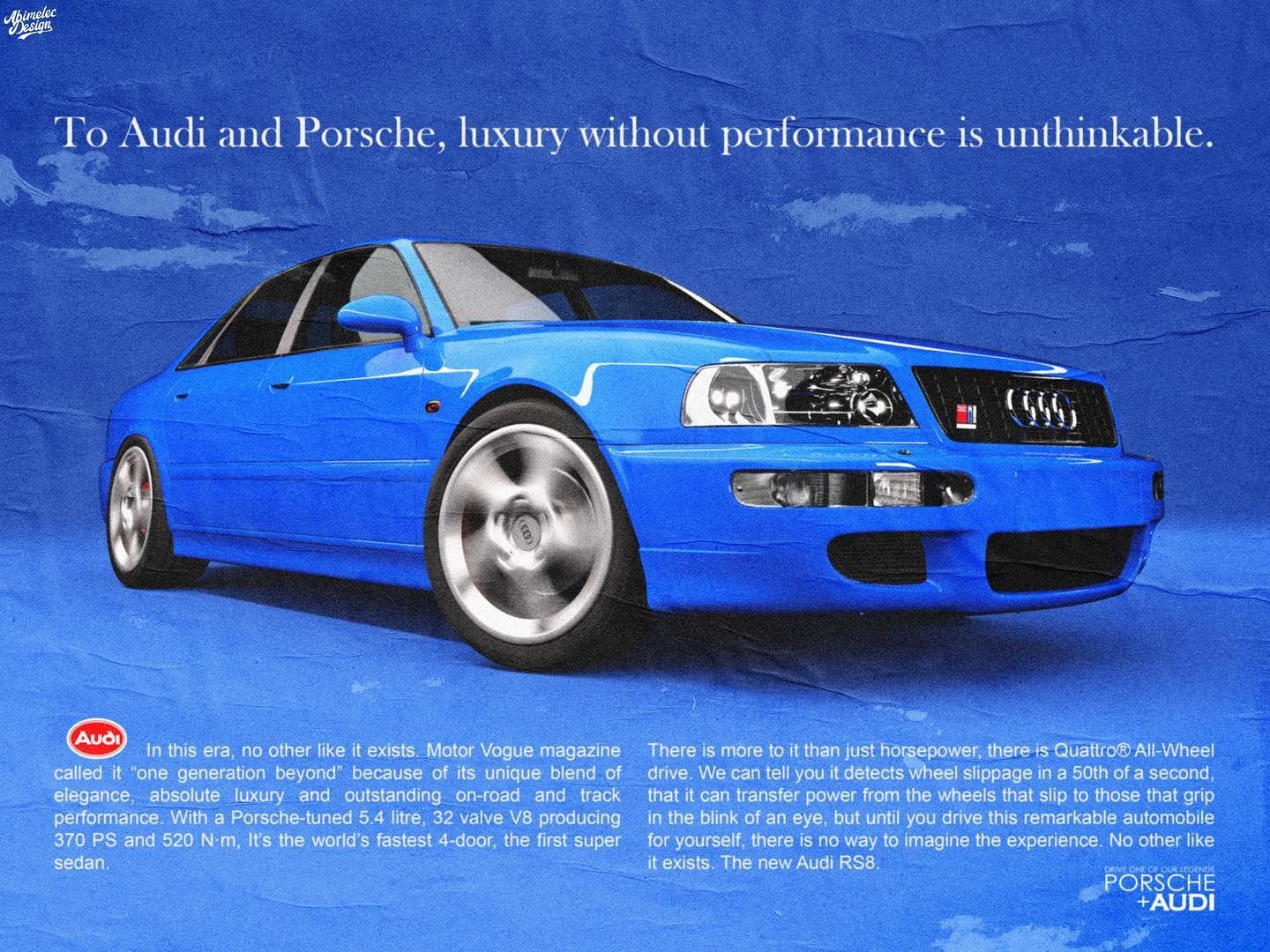 Here's The 90s-Era Audi RS8 That The World Deserved