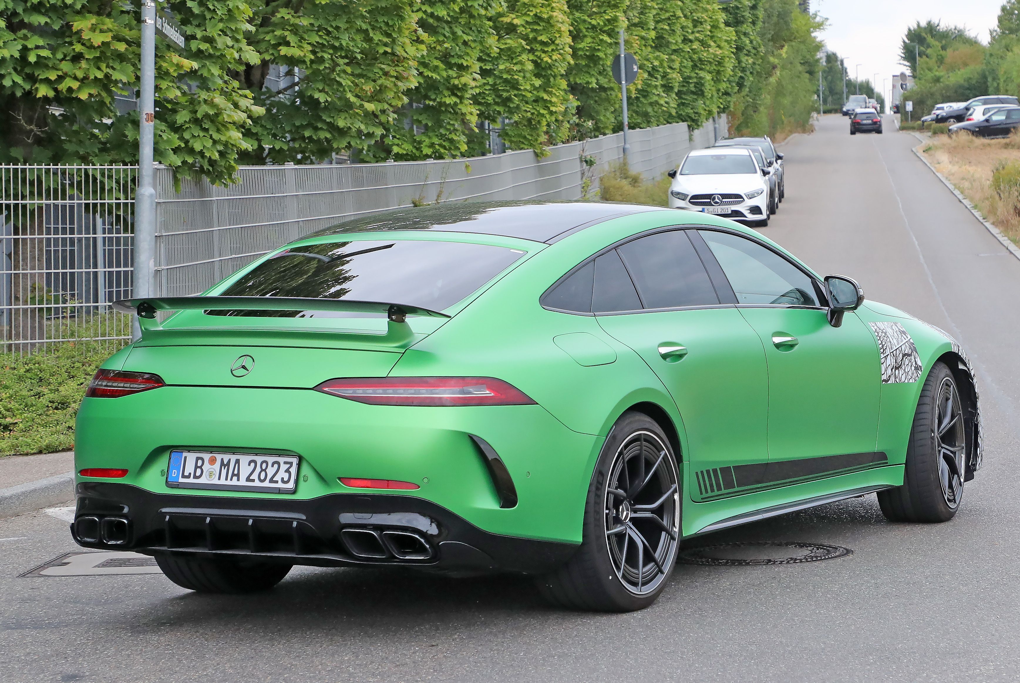 Spy Shots: An Early Look at the 2024 Mercedes-AMG GT 4-Door