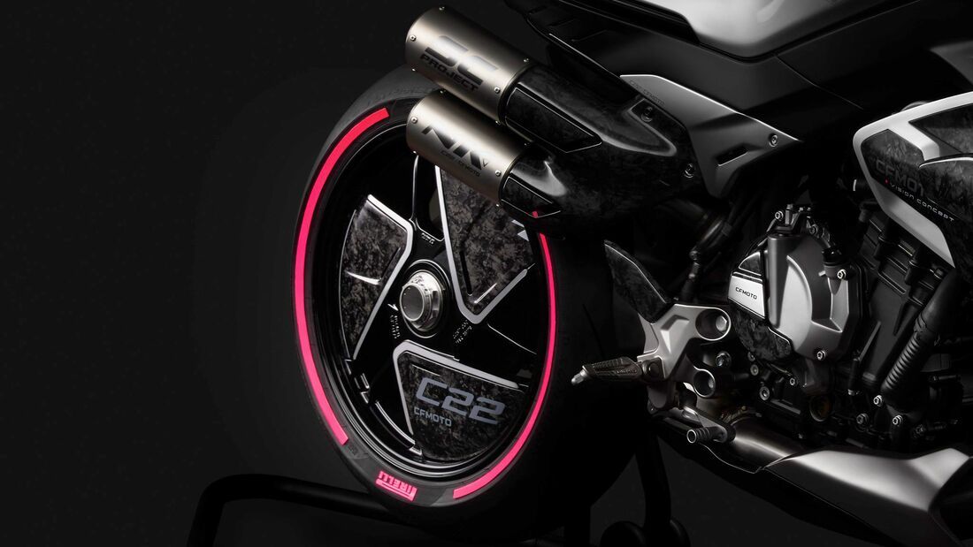 The CFMoto NK-C22 Is A Flamboyant Streetfighter Dripped In Carbon Fiber