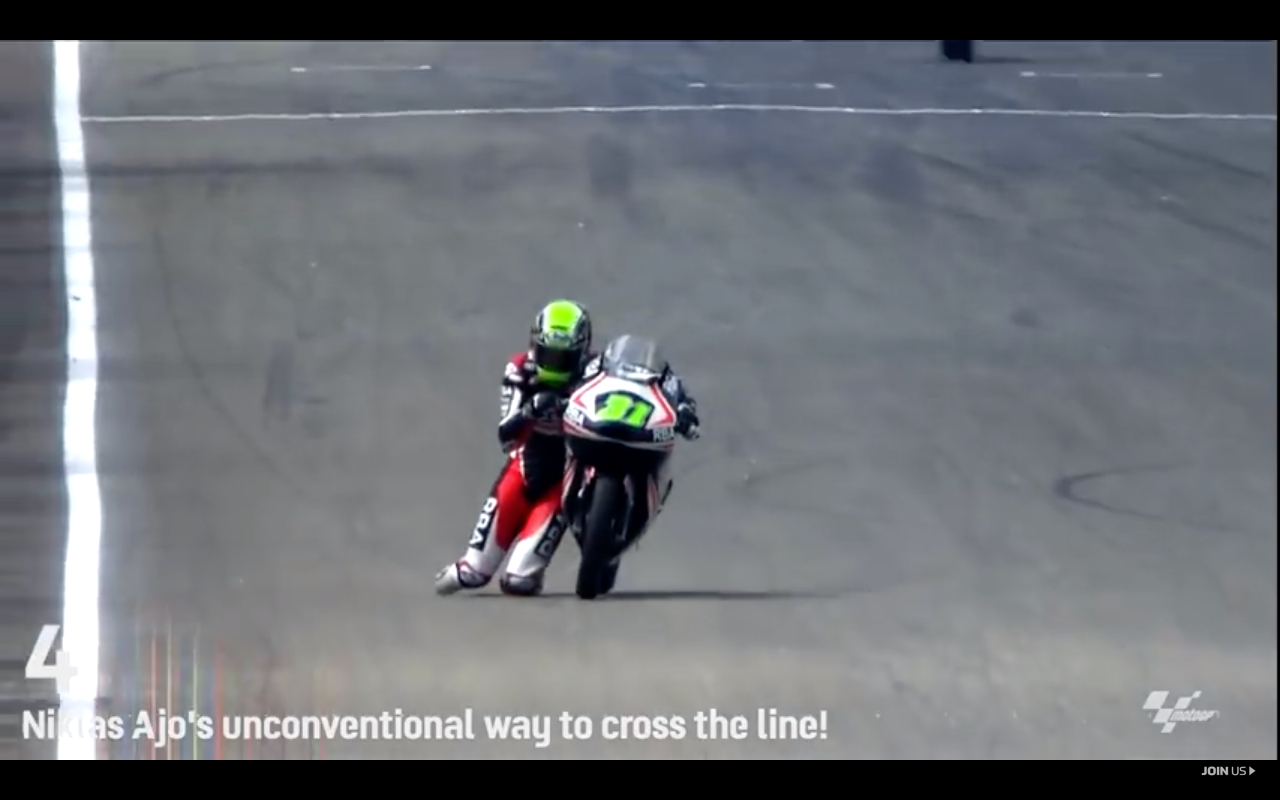 Top Ten MotoGP Crash Saves