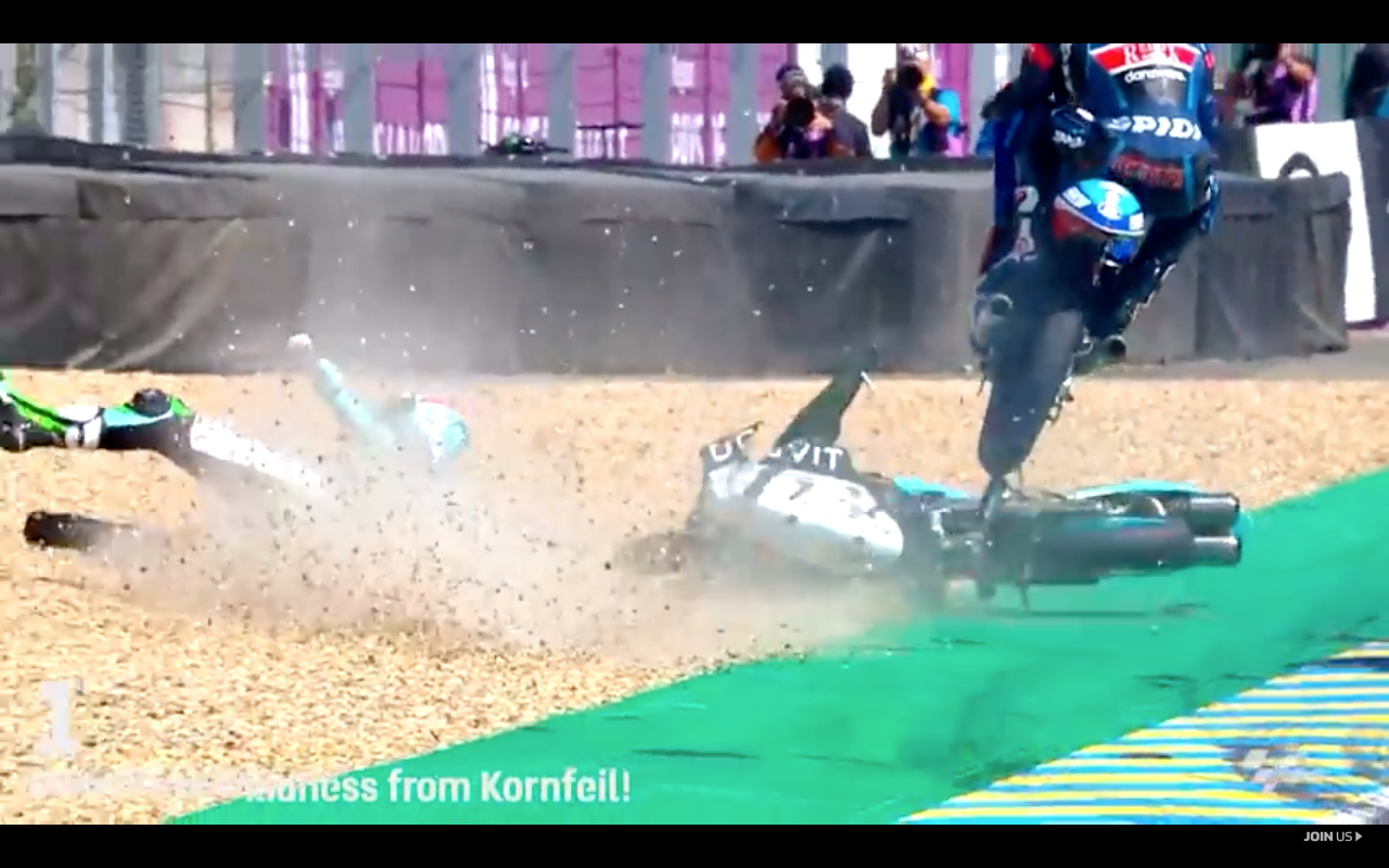 Top Ten MotoGP Crash Saves