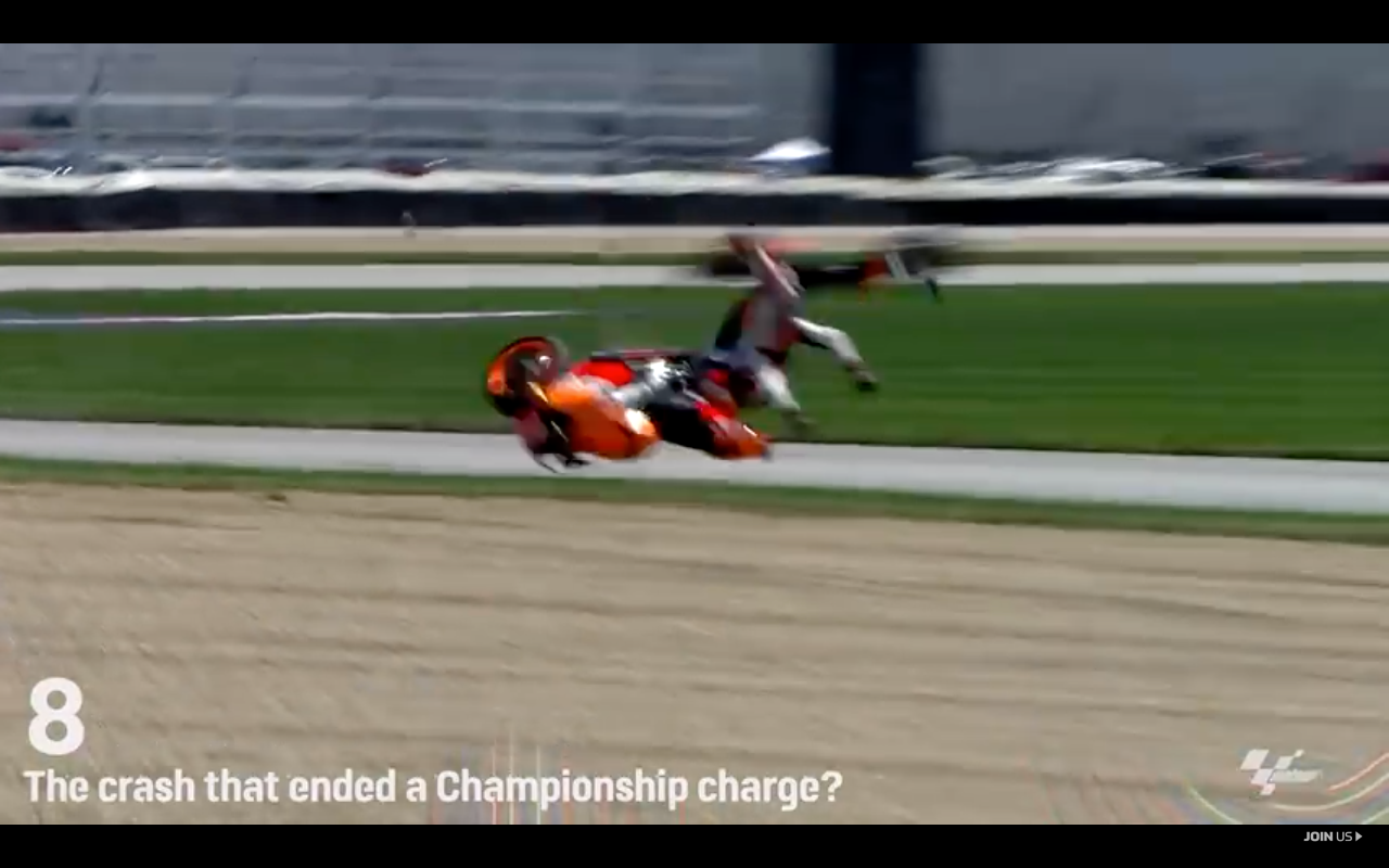 Video: MotoGP Crash Compilation: The Art of Flying