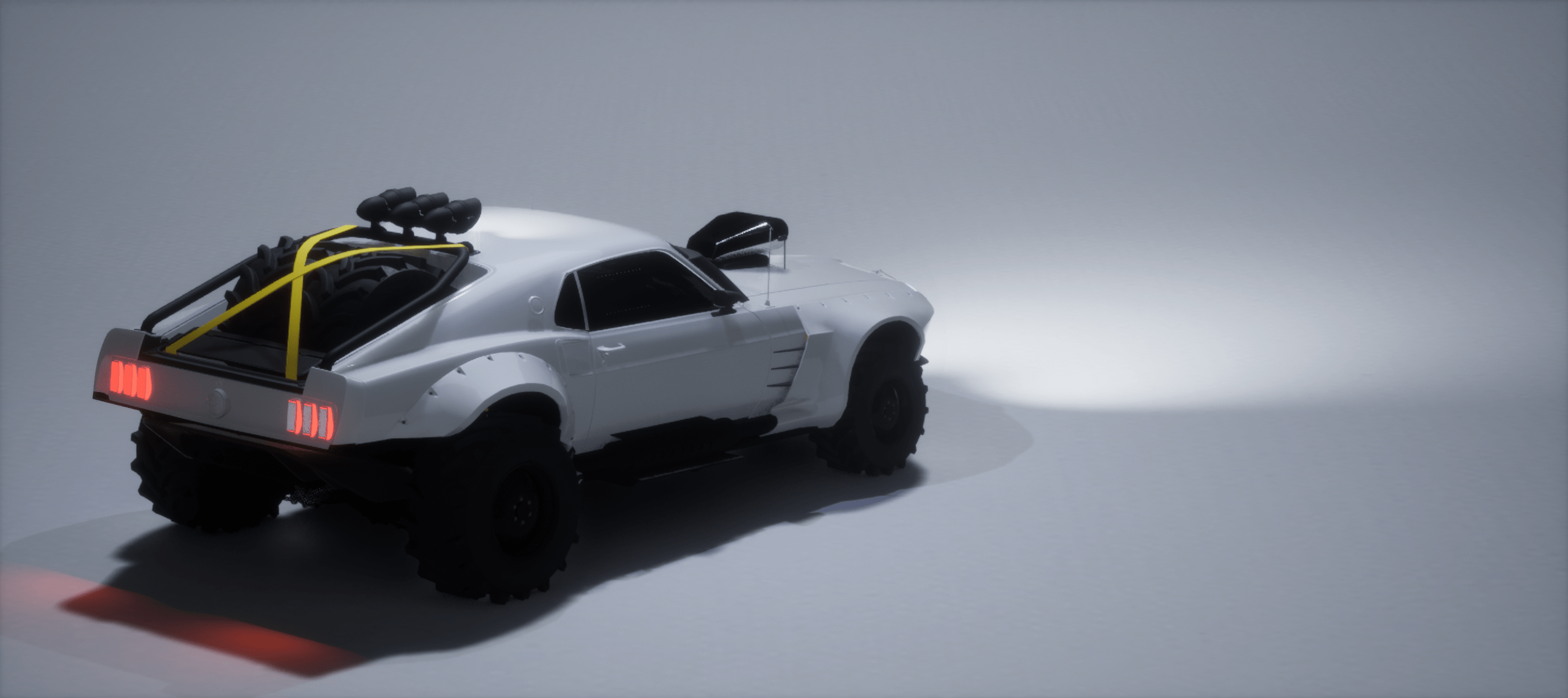 Rendering: This Off-Road 1969 Ford Mustang is Ready for the Apocalypse